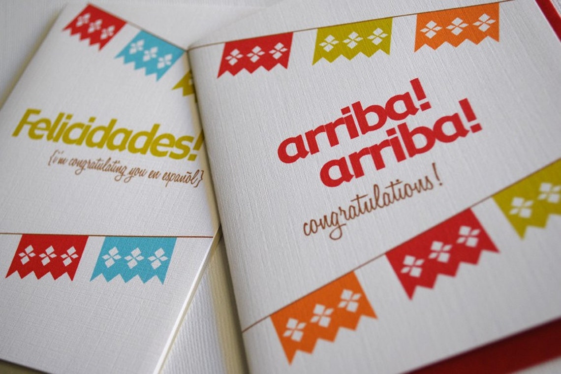 Spanish Congratulations Single Card - Etsy