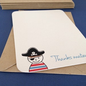 Thanks Matey, Pirate Thank You Cards, Birthday Party, Kids Birthday ...