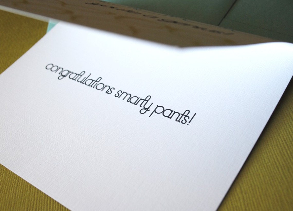 You're a Genius- Congratulations Card - Etsy