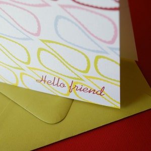 Hello Friend- Single Card - Etsy