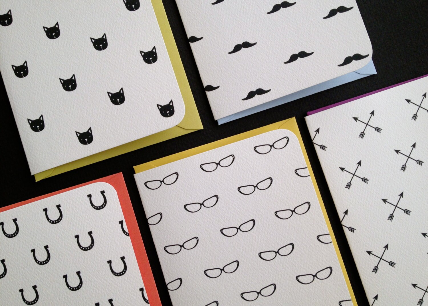 Pattern Blank Cards Set of 8 - Etsy