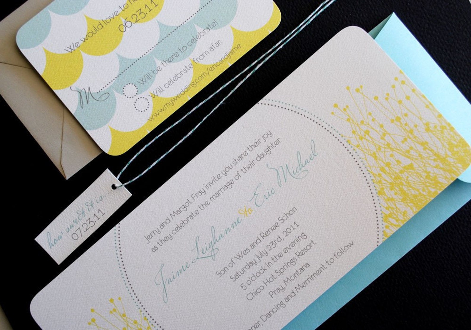 TWINE COLLECTION- How Sweet It Is, Sample Wedding Invitation ...
