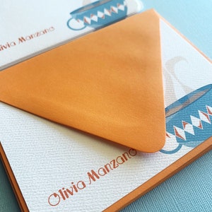 Design 02- Personalized Stationery Set of 8, Custom Graduation Present ...