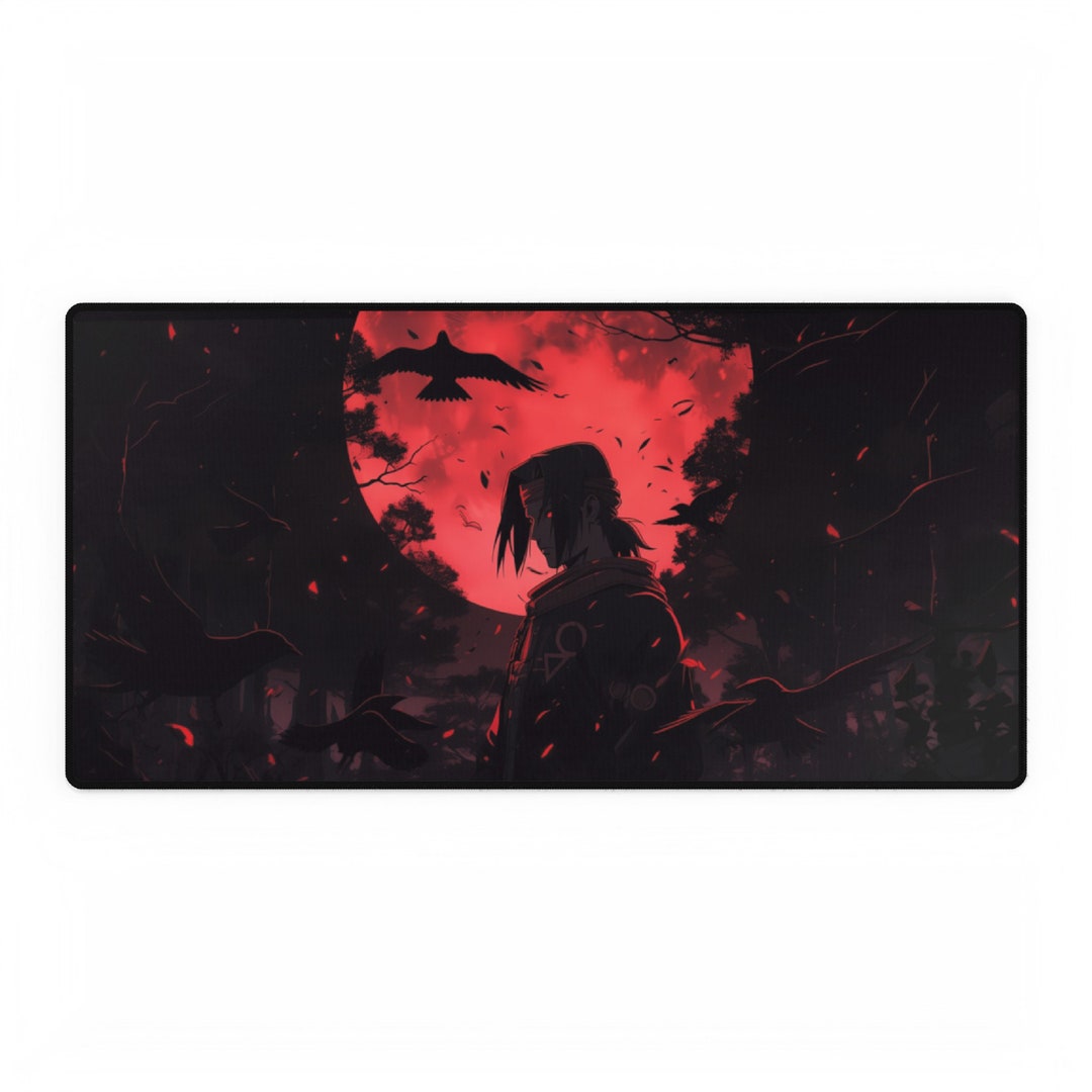 Itachi Mousepad, Anime Desk Mat, Long Desk Mat, Aesthetic Gaming ...