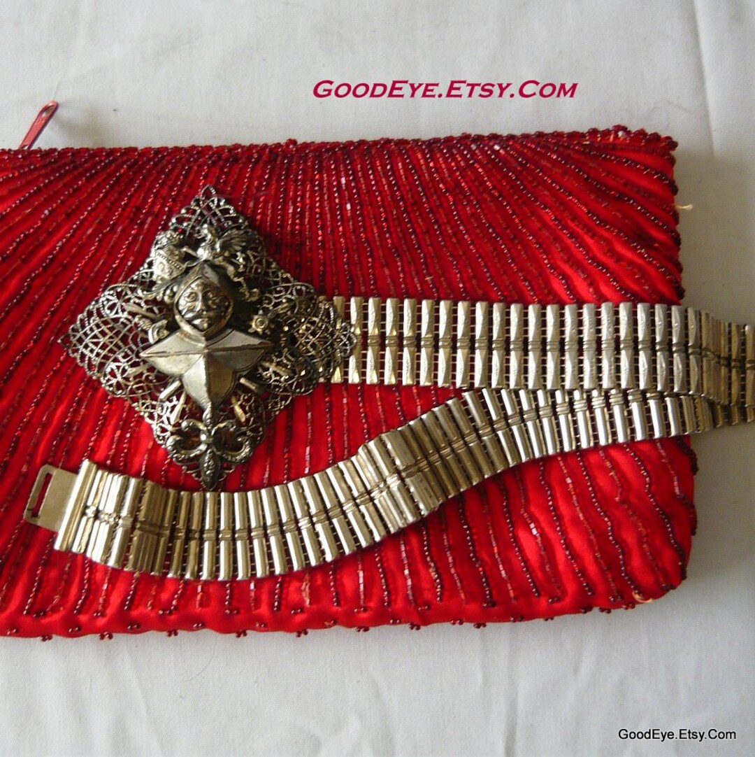 Vintage Silver Chain Belt Gothic Revival / POMERANTZ & Co New York ...