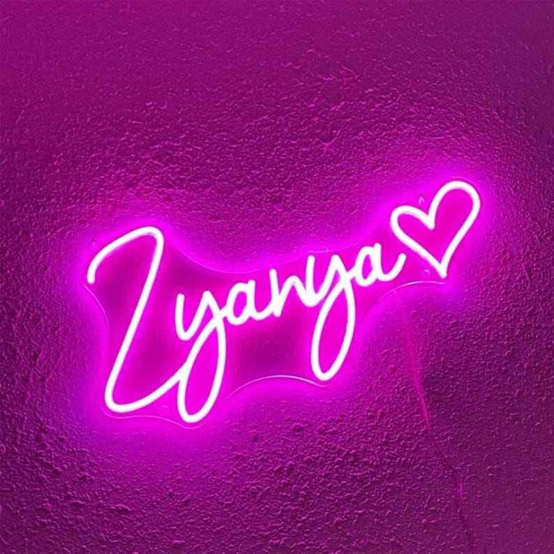 Funneon Custom Neon Signs for Bedroom LED Light Neon Sign Wedding Sign ...