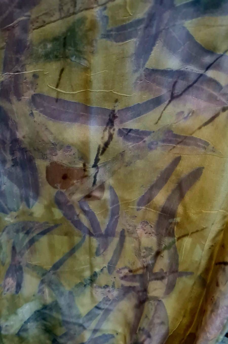 Botanical Printing, Ocaliptus Leaves, Naturally Dye, Pomegranate Dye ...