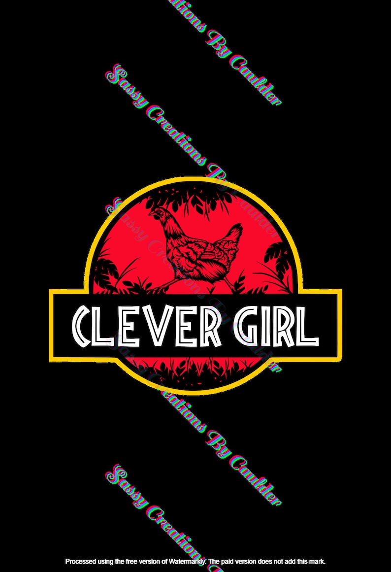 Clever Girl Chicken PNG - Etsy