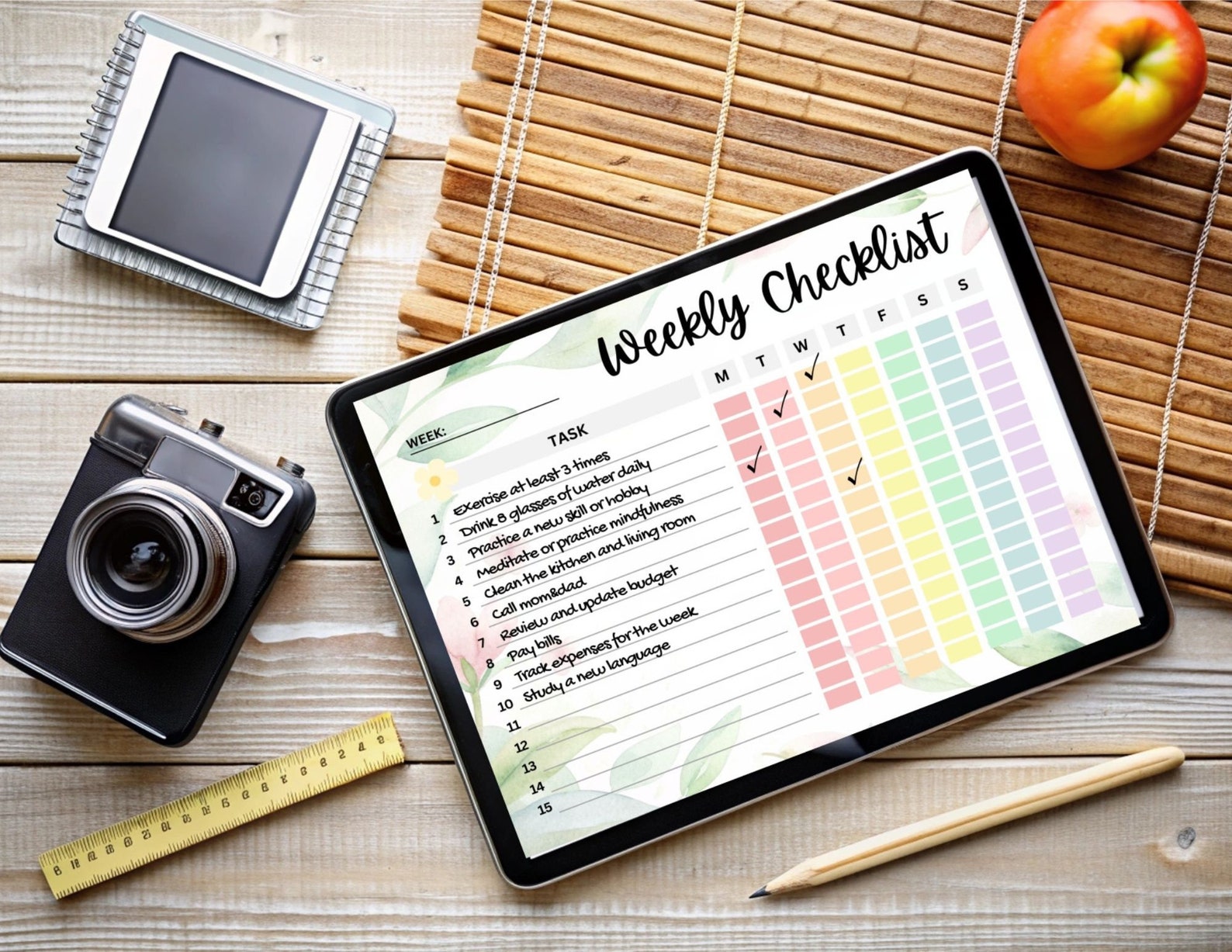 Editable Weekly Checklist | Printable Weekly to Do List | Checklist ...