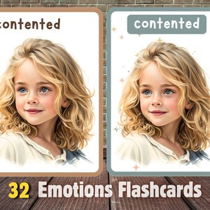 Kids Emotions Flashcards: Montessori Feelings Cards (printable) - Etsy