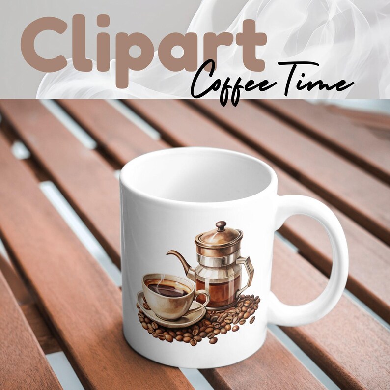 Coffee Time Clipart Bundle, Coffee Drinks Clip Art, Barista, Coffee ...