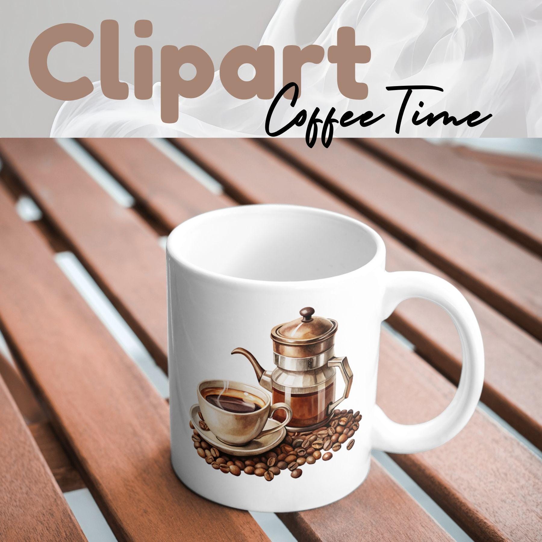 Coffee Time Clipart Bundle, Coffee Drinks Clip Art, Barista, Coffee ...