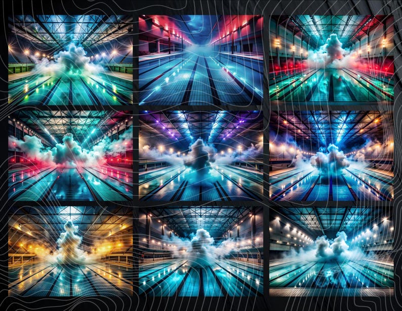 Swimming Pool Photography Backdrops: Sports Team Photo Editing (digital ...