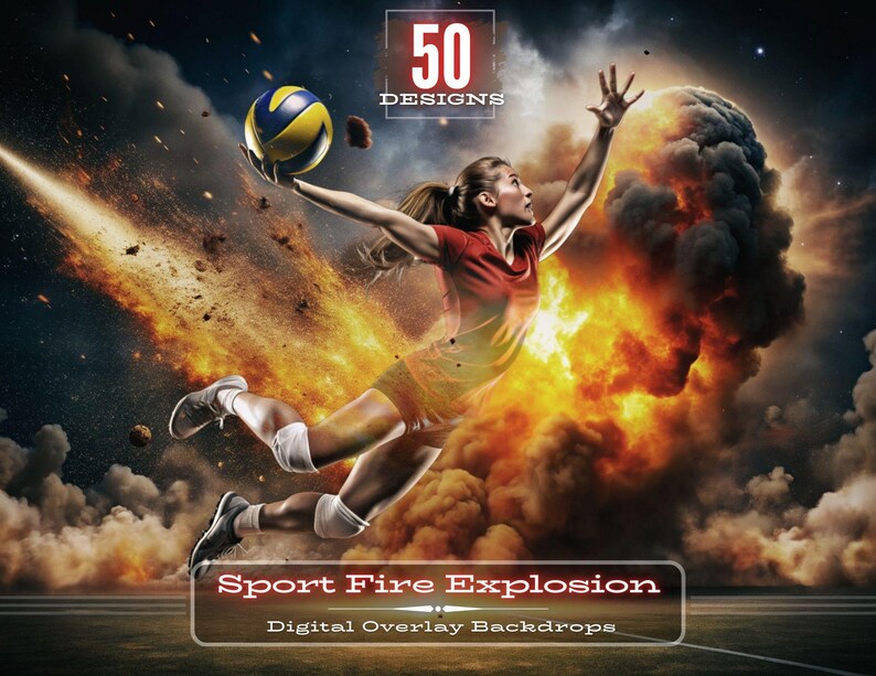 Sport Explosion Digital Backdrops Perfect Sports Background for Sport ...