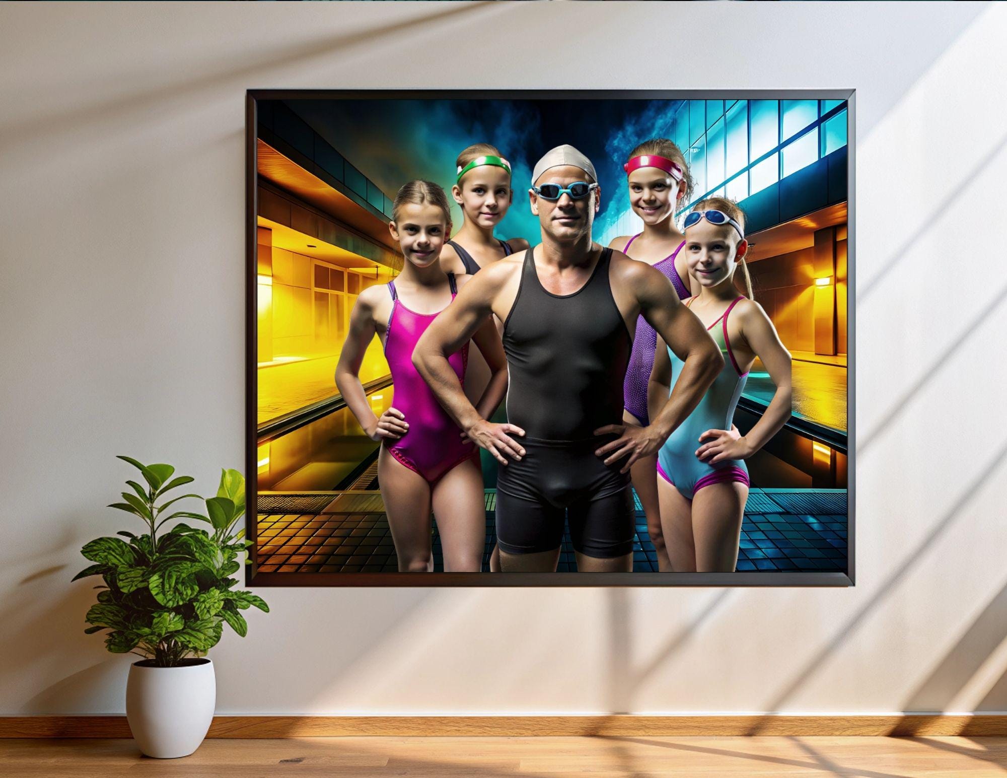Swimming Pool Photography Backdrops: Sports Team Photo Editing (digital ...