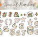 Bunny Easter Alphabet Clipart: Floral Carrots PNG (digital Download) - Etsy