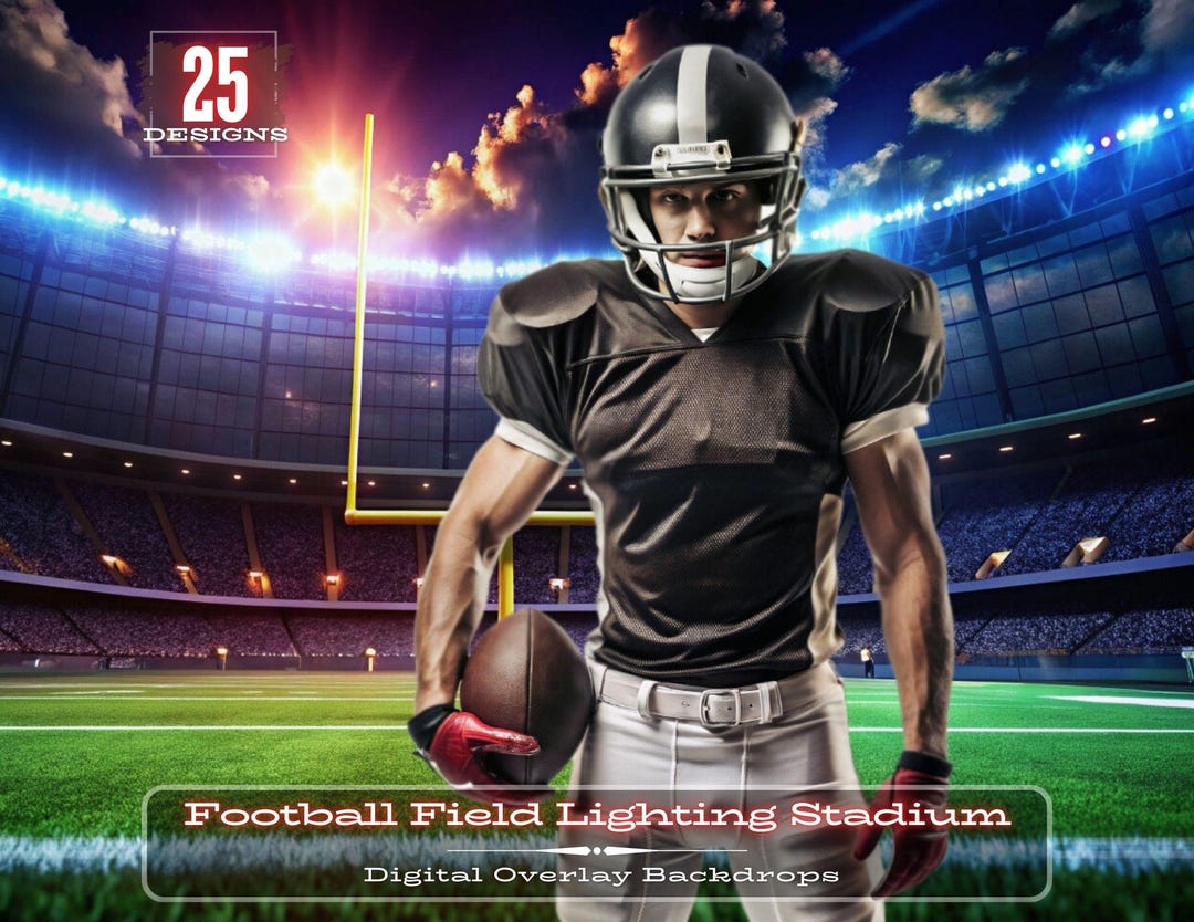 Football Stadium Digital Backdrop: Sports Photography Background ...