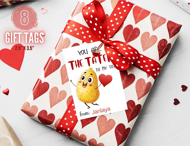 Funny Potato Valentine's Day Cards: Printable Classroom Valentines (PDF ...