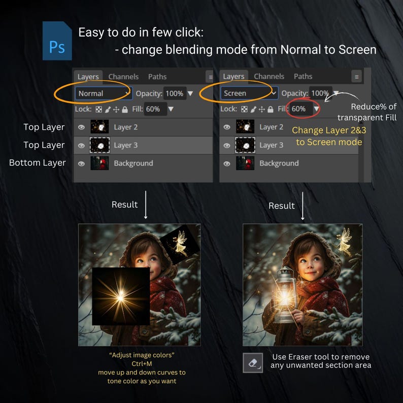 Lantern Light Overlays Lamp Light Overlay Magic Light Photoshop ...