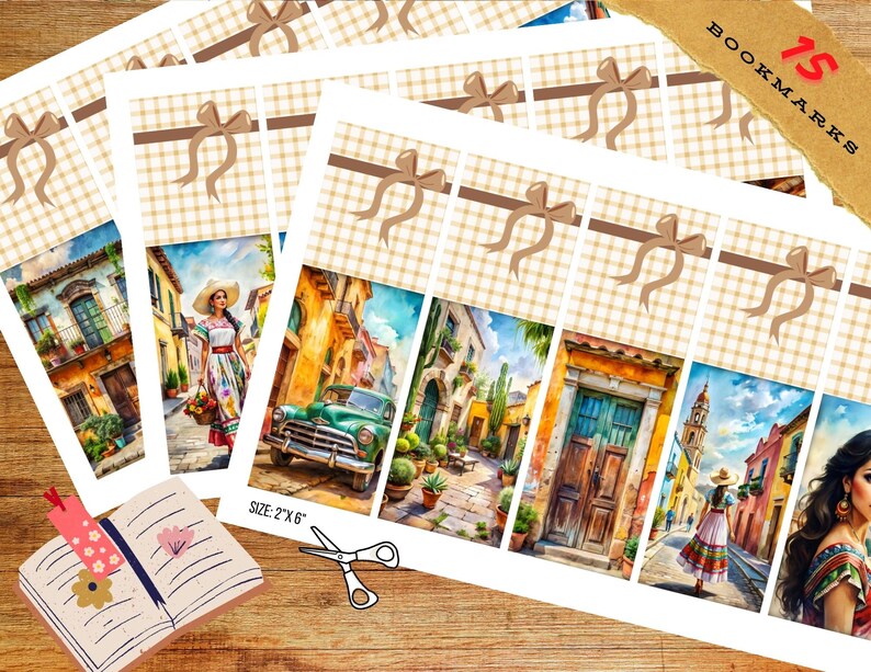 Mexican Cafe Scrapbook Paper: Lined Journal Pages (digital Download) - Etsy