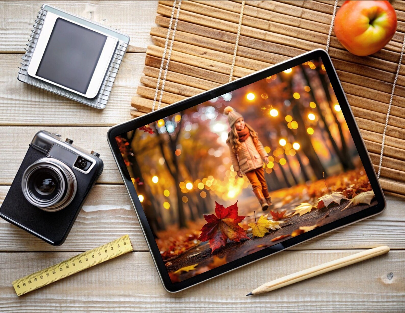 Autumn Bokeh Digital Photography Horizontal Backdrops, Photoshop ...