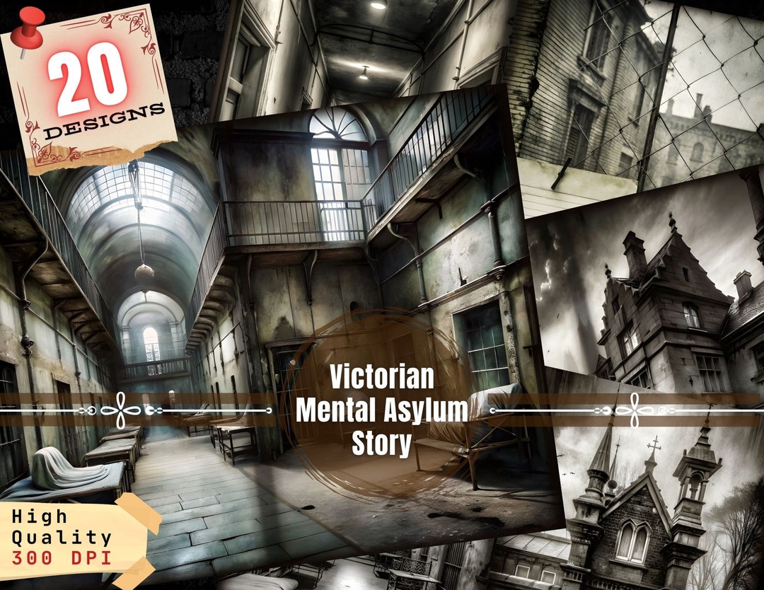 Victorian Asylum Halloween Junk Journal Kit: Printable Pages (digital ...