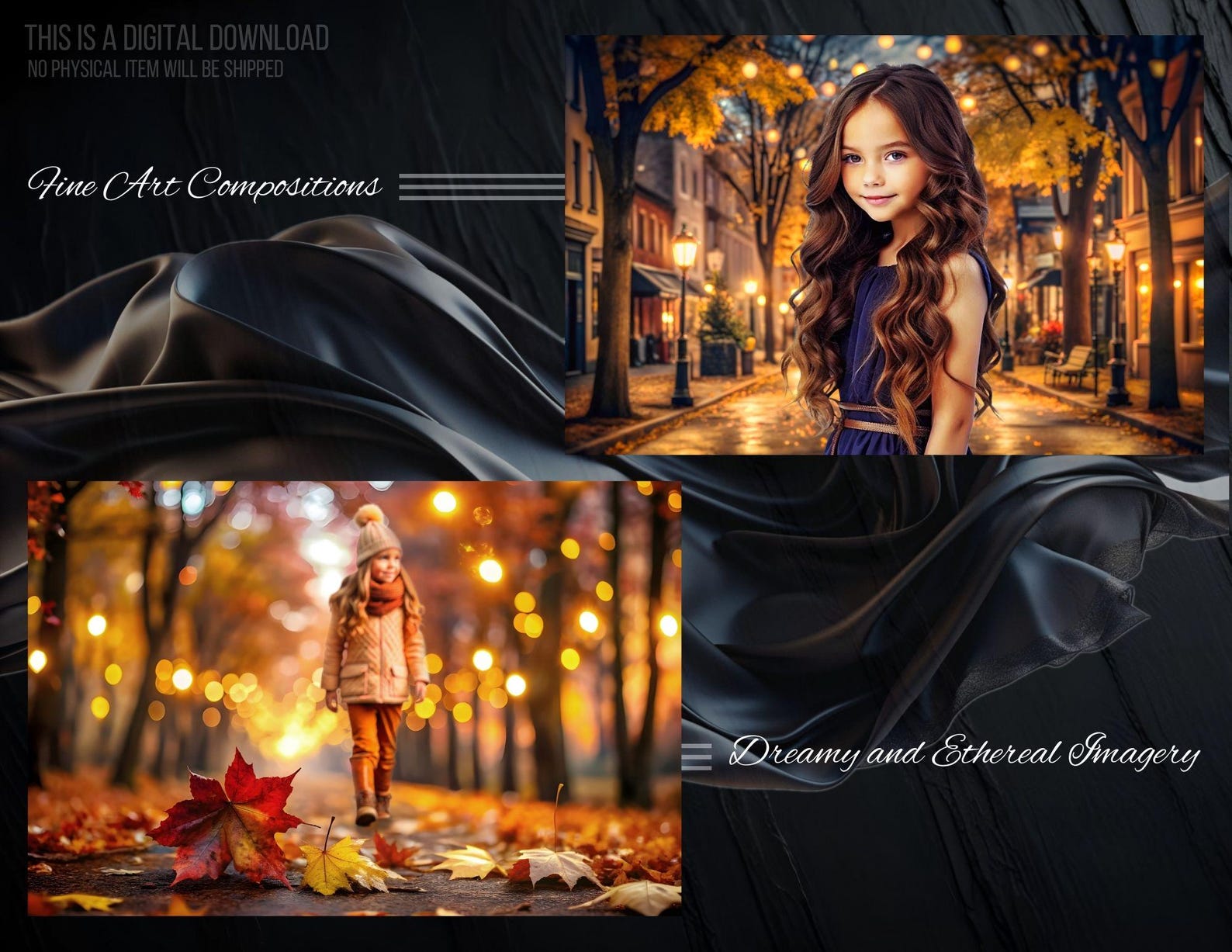 Autumn Bokeh Digital Photography Horizontal Backdrops, Photoshop ...