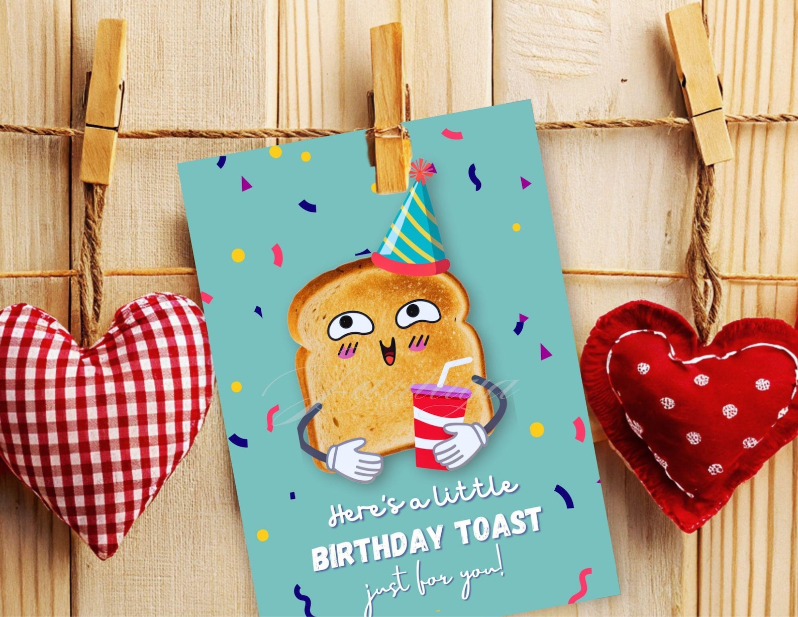 Toast Birthday Card: Printable Celebration (digital Download) - Etsy