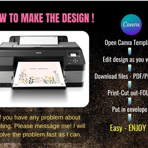 5 Editable Birthday Cards Canva Template Floral Birthday Cards Thank ...