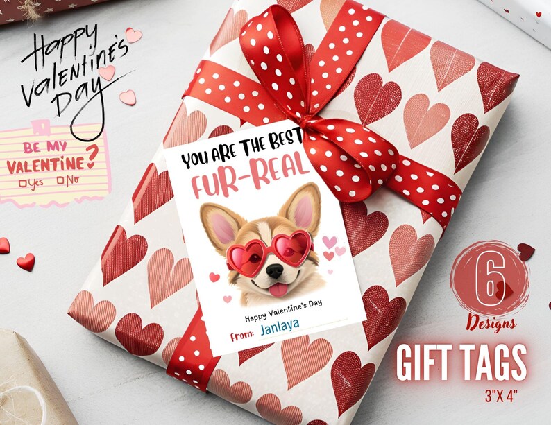PDF Fillable Dog-a Valentine's Day Cards, Classroom Valentine's Day ...