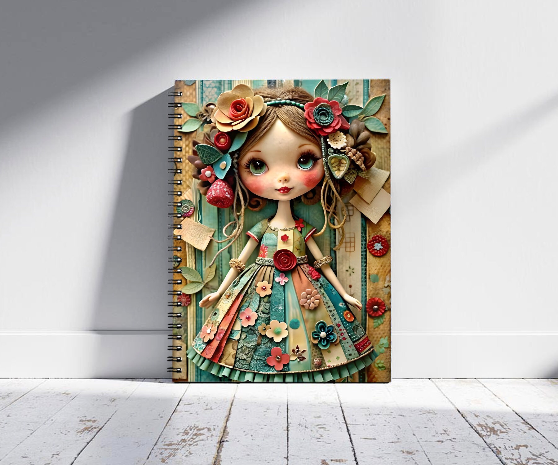 DIY Mixed Media Girl Paper Dolls, Digital Scrapbook Papers, Junk ...