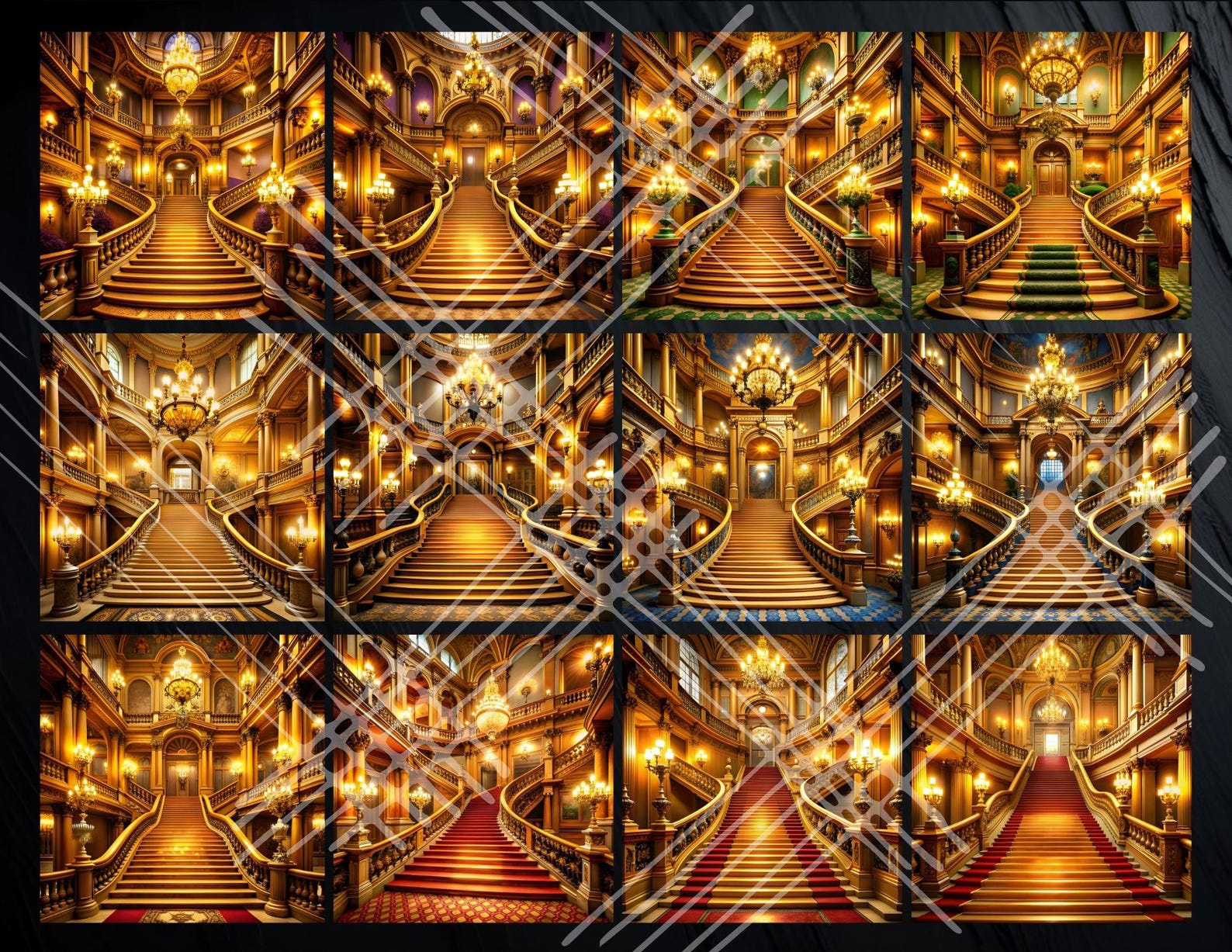 Luxury Gold Digital Backdrop Luxury Golden Halls Digital Backgrounds ...