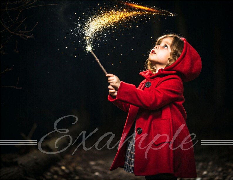 Magic Light Overlays: Wand Light, Christmas Effects (JPEG, MP4 Digital ...