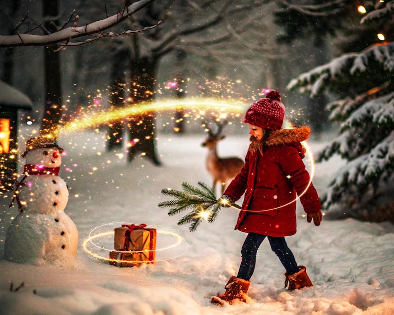 Magic Light Overlays: Wand Light, Christmas Effects (JPEG, MP4 Digital ...