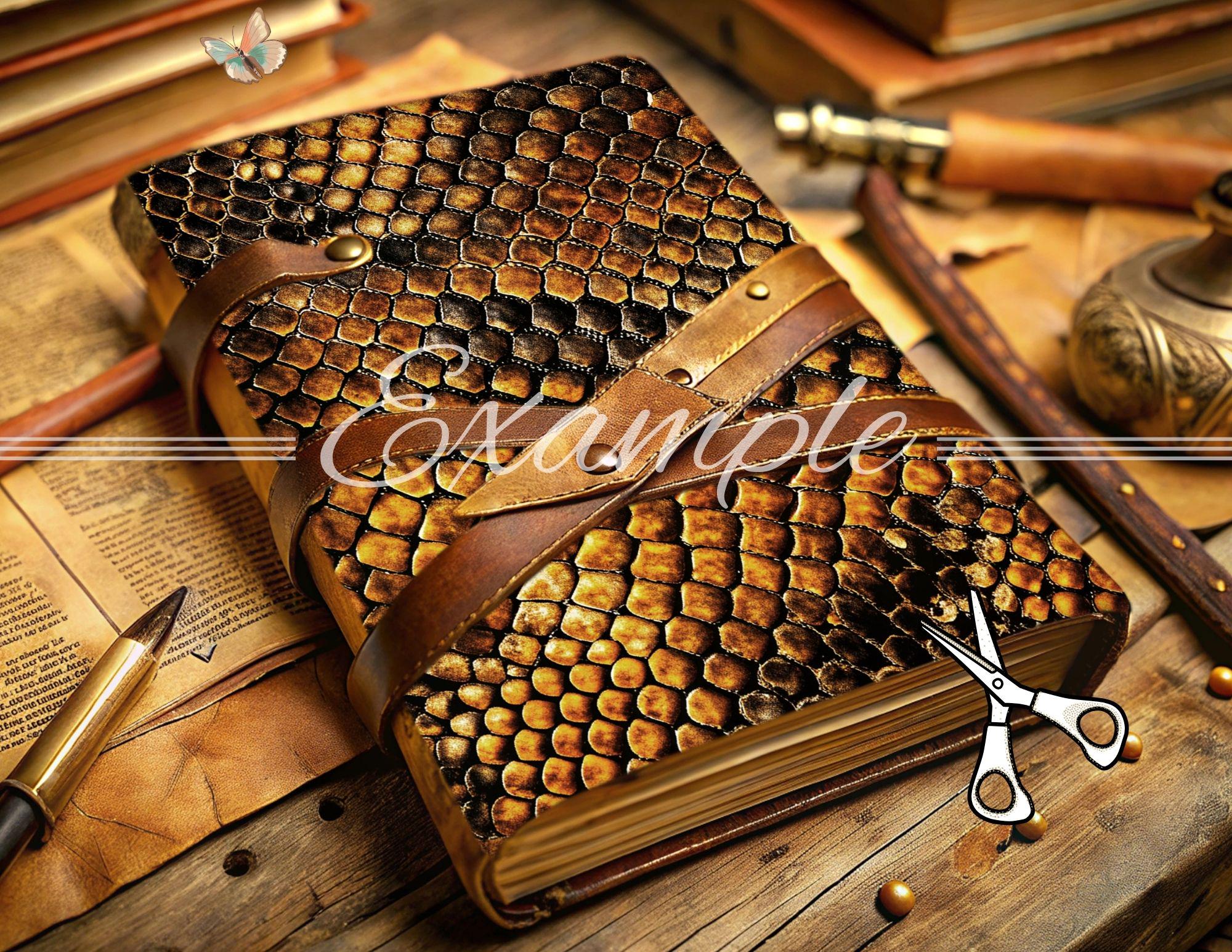 Leather Textures Animal Skin Scrappy Papers Junk Journal Pages ...