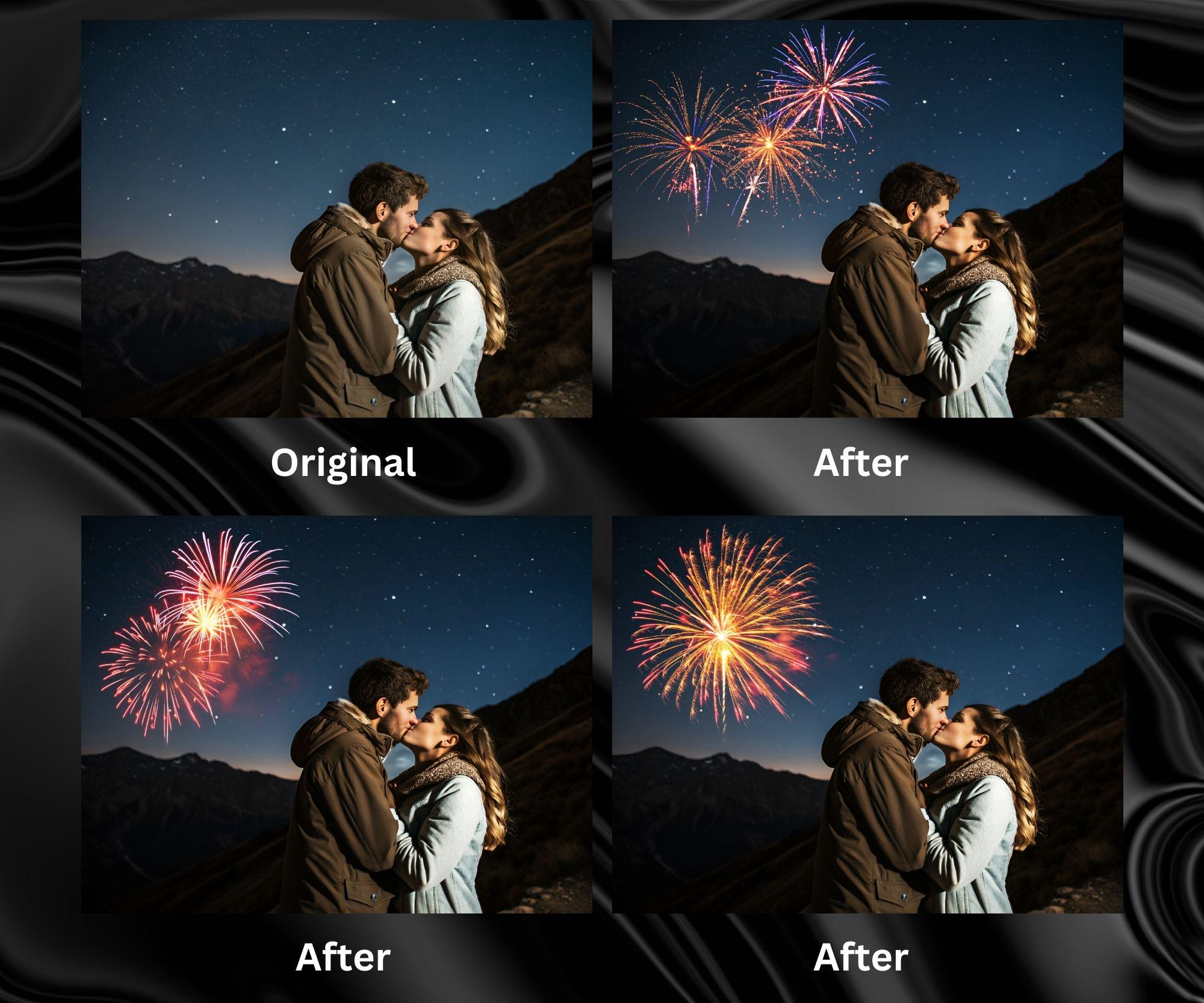 Fireworks Overlay, Photoshop Overlay, Realistic Fireworks, Firework ...
