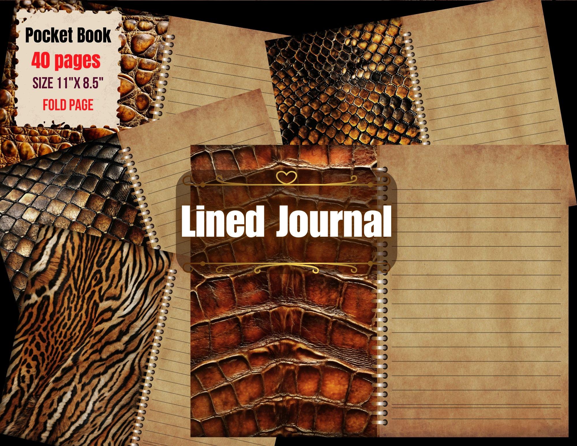 Leather Textures Animal Skin Scrappy Papers Junk Journal Pages ...