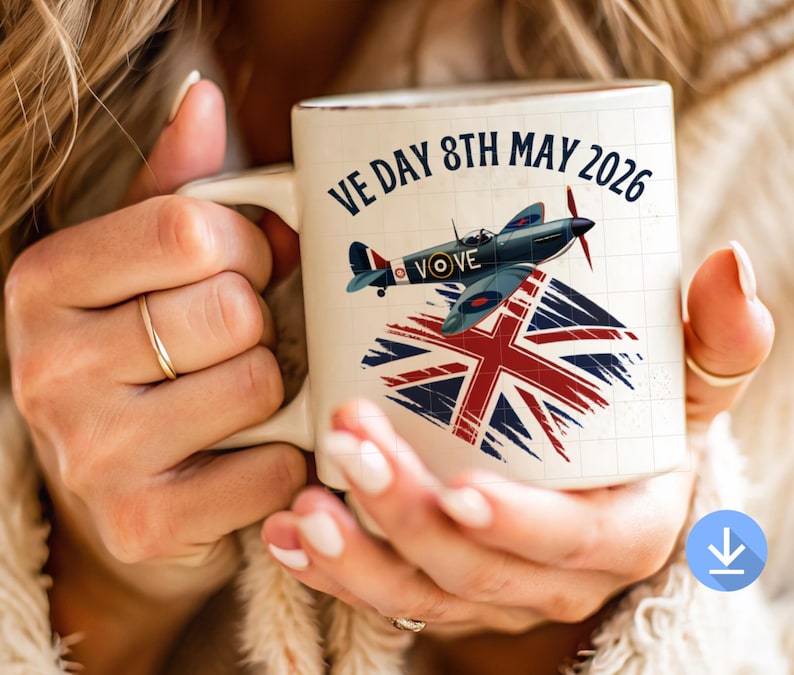 London United Kingdom Aircraft Watercolor Clipart: VE Day 80th ...