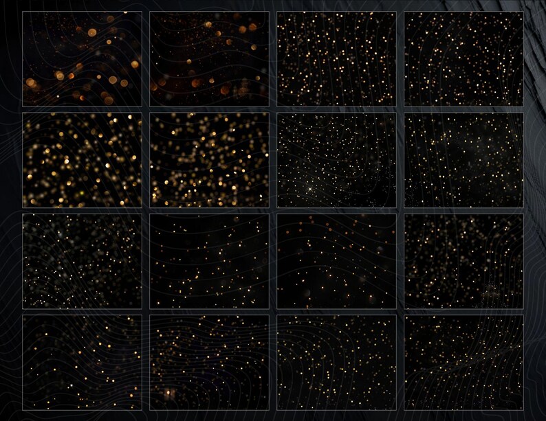 Twinkle Overlays, Twinkle Bokeh Overlays, Twinkle Lights Overlay, Gold ...