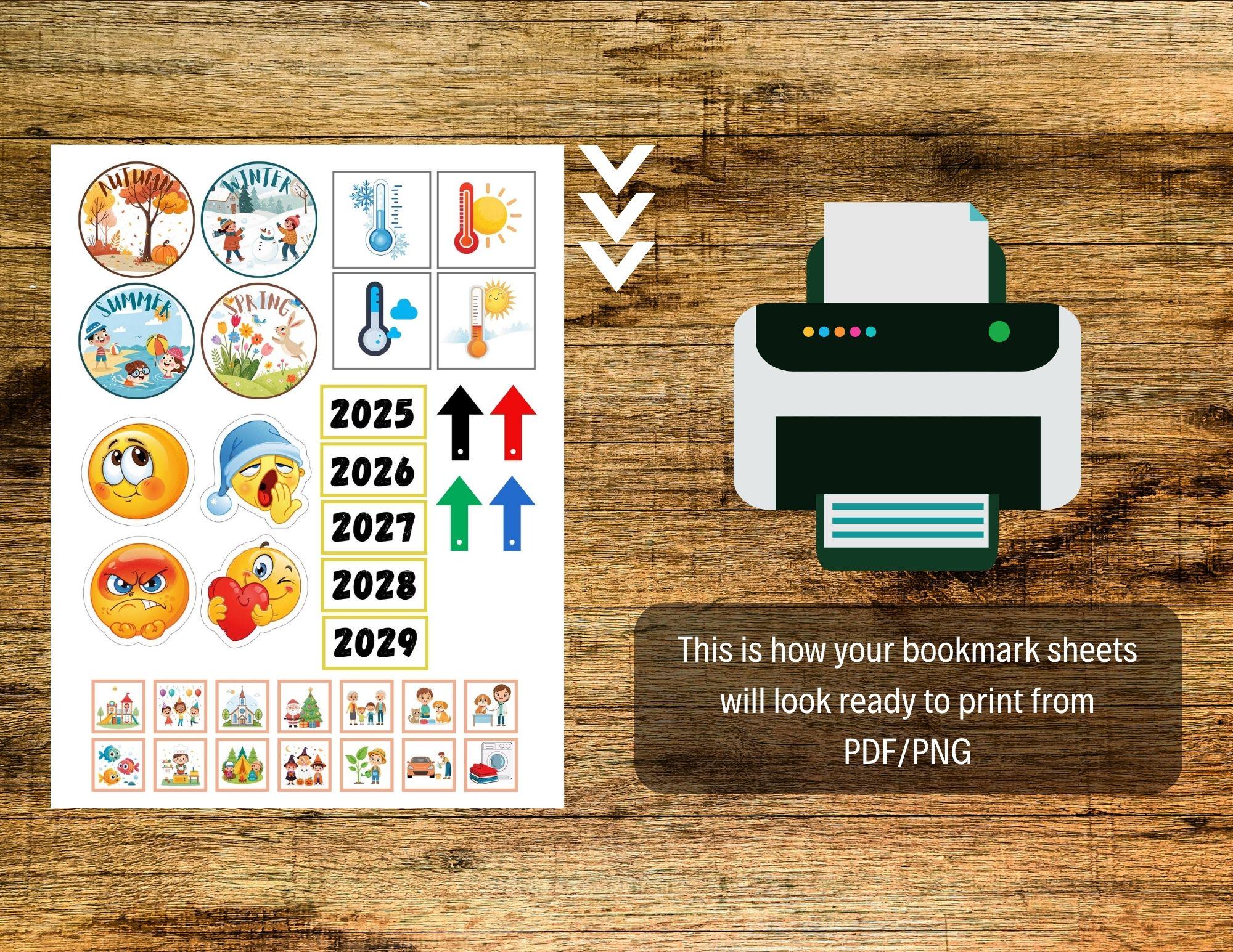 Perpetual Kids Calendar, Printable Montessori Homeschool Preschool ...