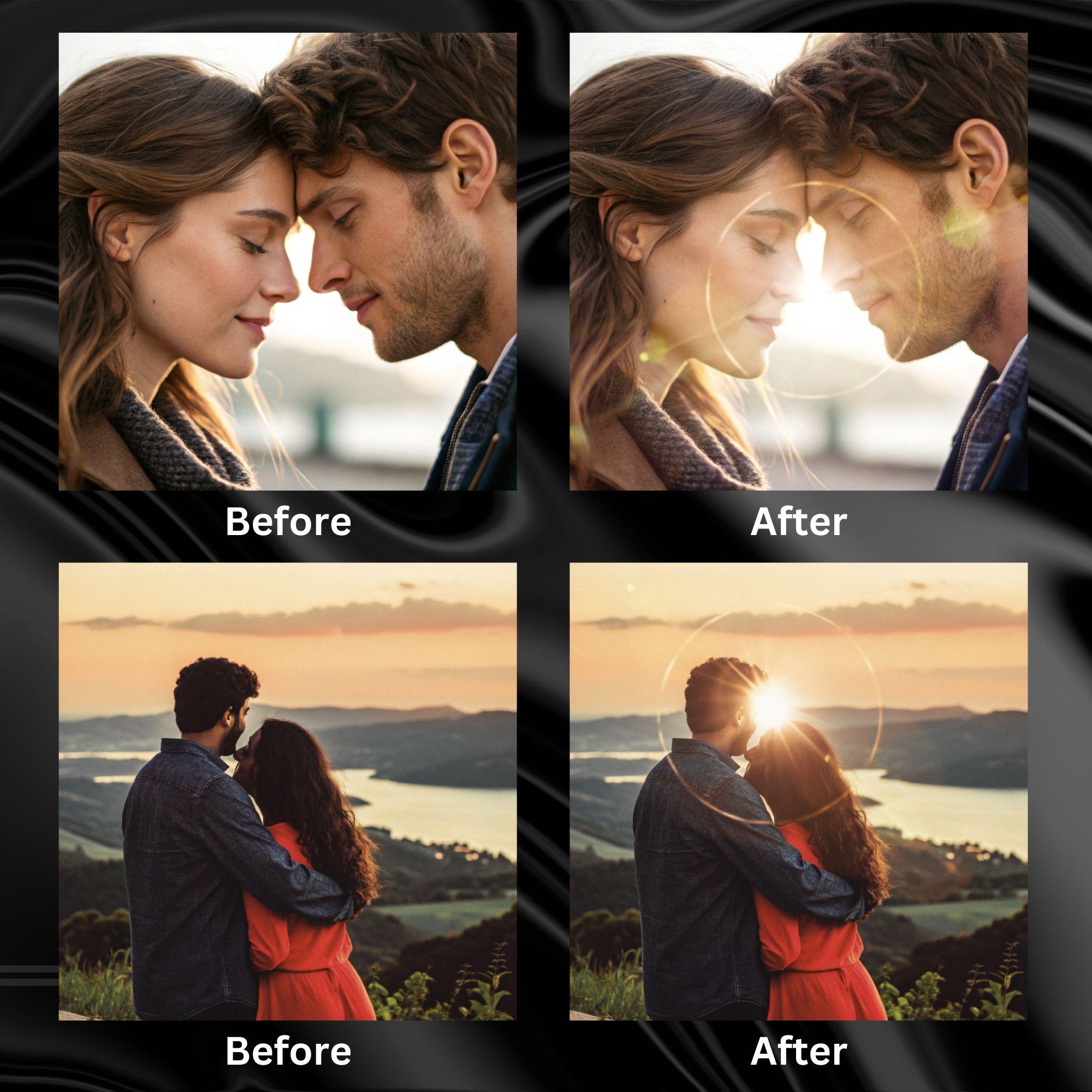 Sun Flares Overlay, Lens Flare Overlays, Sunlight Overlays, Photoshop ...