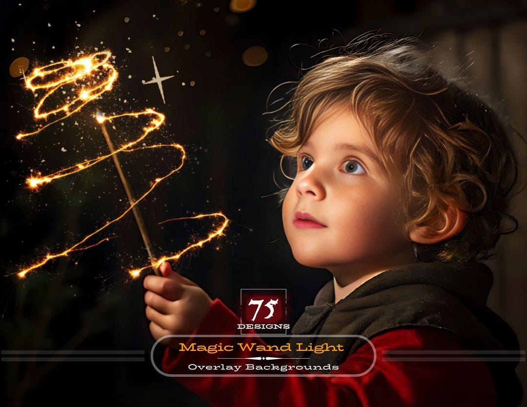 Magic Light Overlays: Wand Light, Christmas Effects (JPEG, MP4 Digital ...