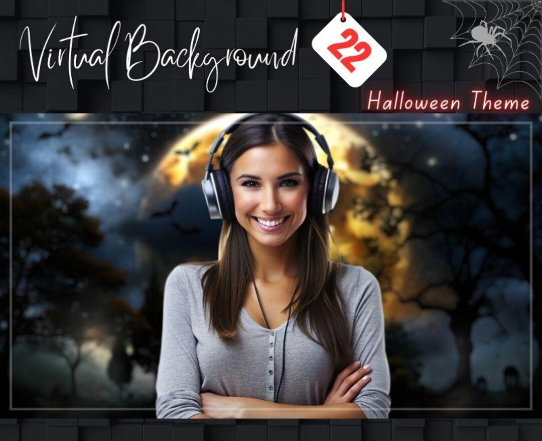 Zoom Background Halloween Theme, Halloween Style Background, Halloween ...