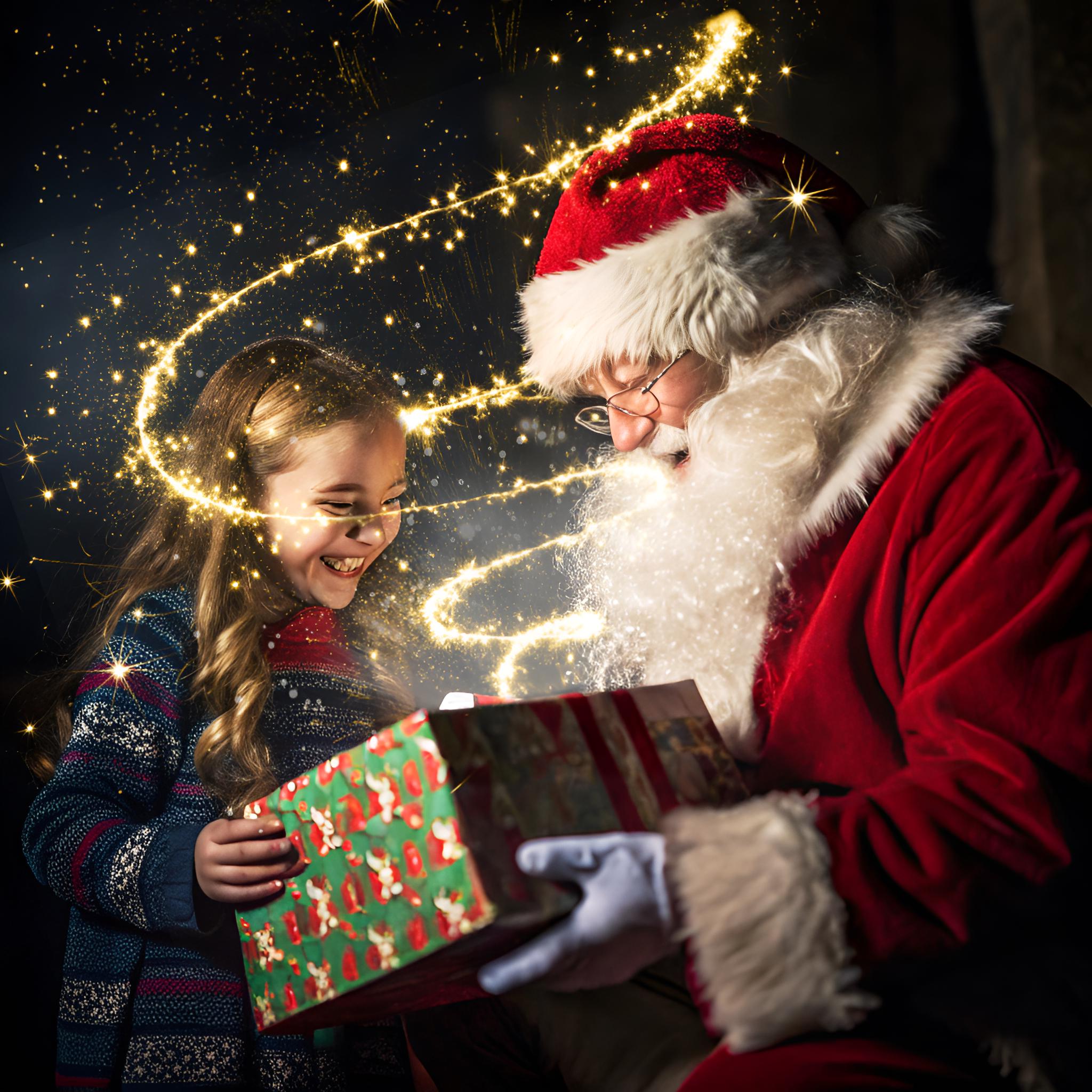 Christmas Gift Magic Light Overlays, Magic Light Overlays, Present ...