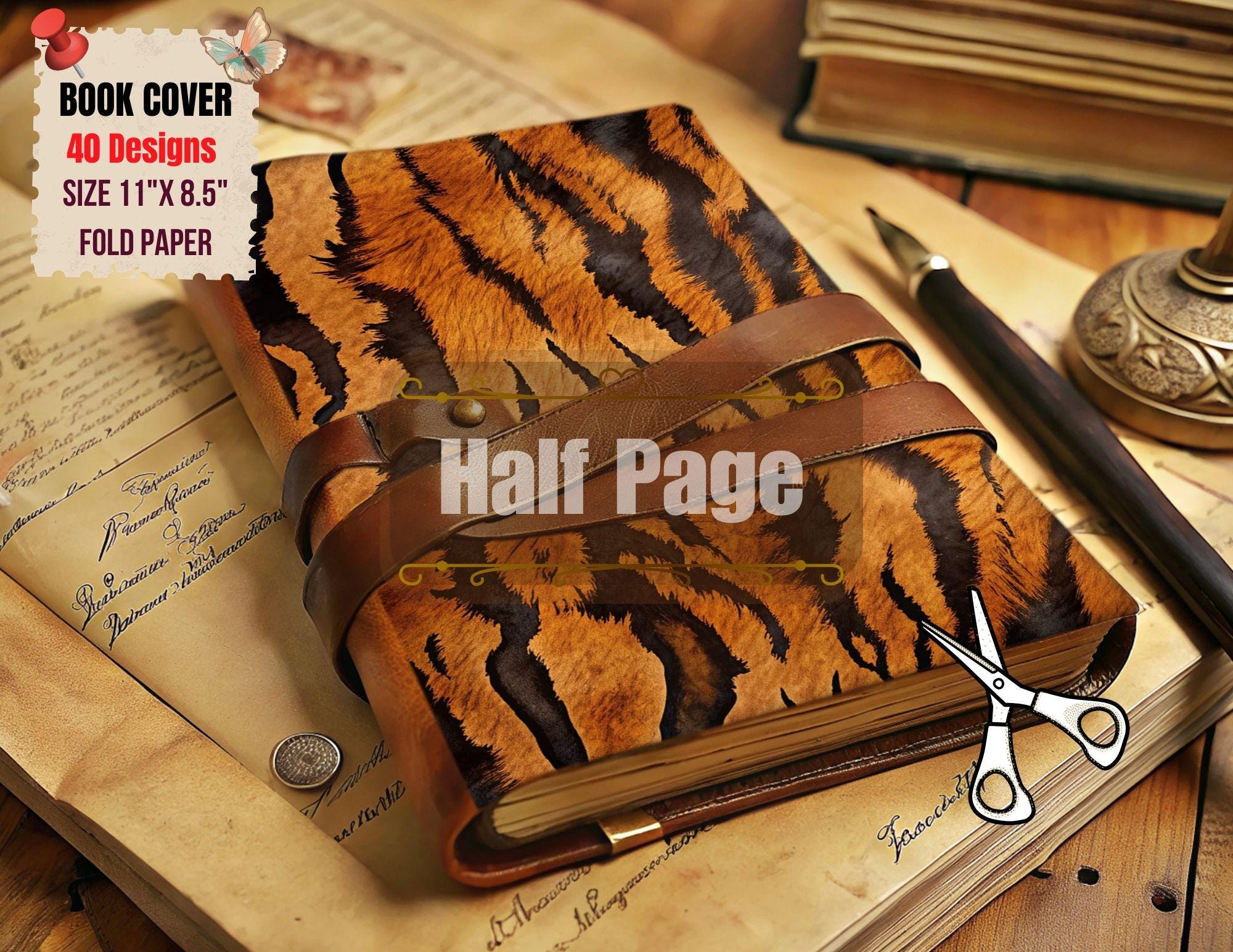 Leather Textures Animal Skin Scrappy Papers Junk Journal Pages ...