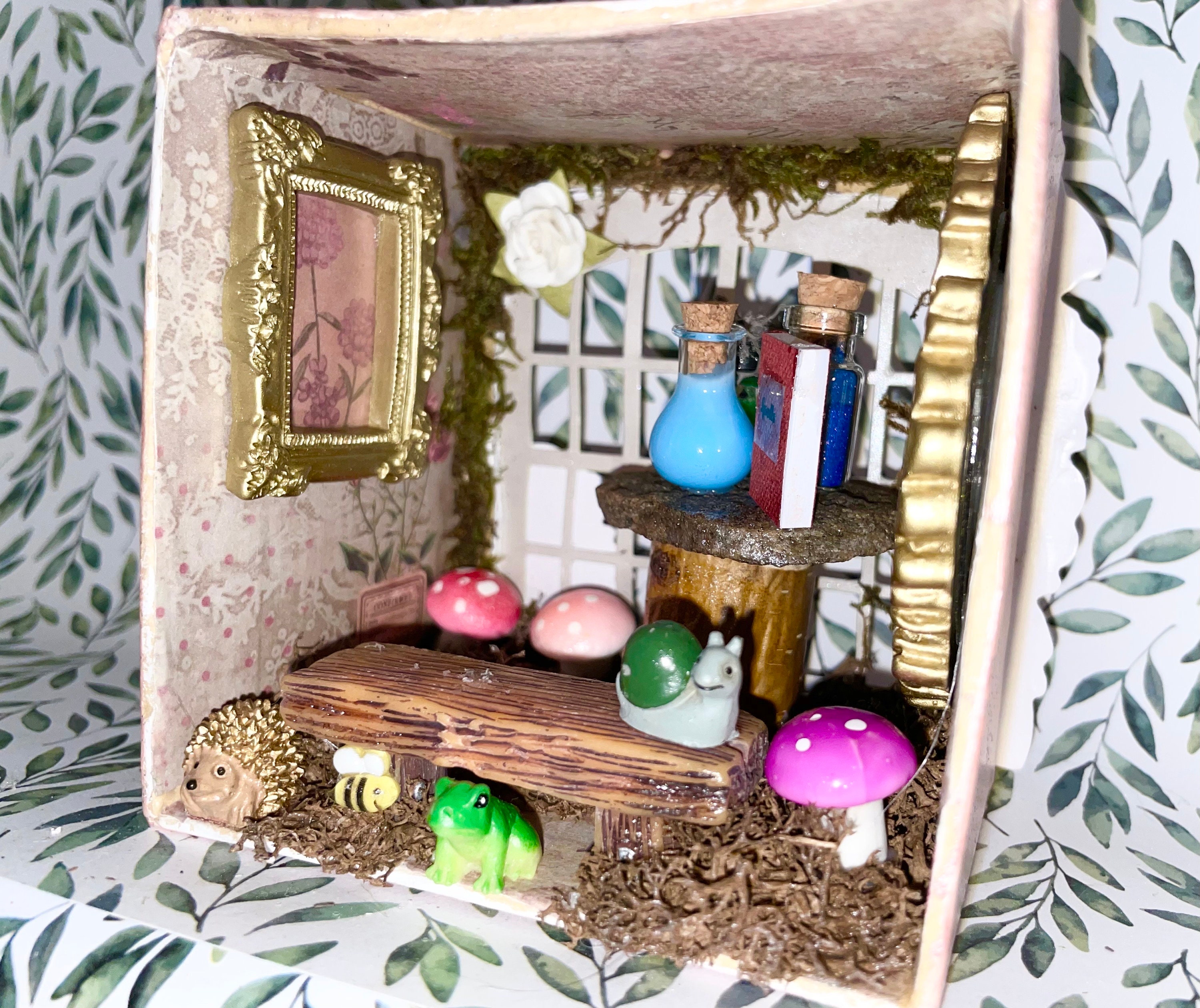 Miniature Fairy Garden Box With Lid - Etsy