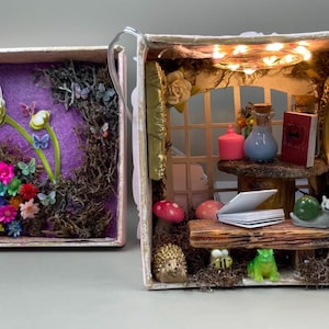 Miniature Fairy Garden Box With Lid - Etsy