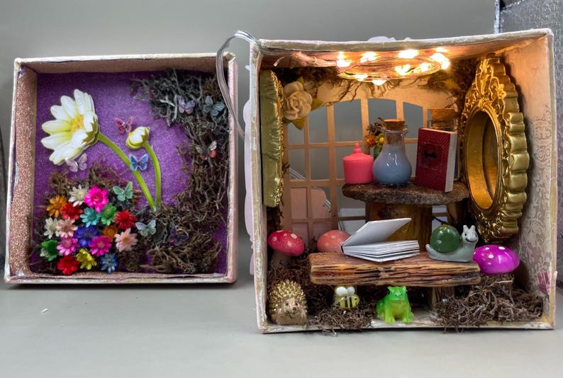 Miniature Fairy Garden Box With Lid - Etsy