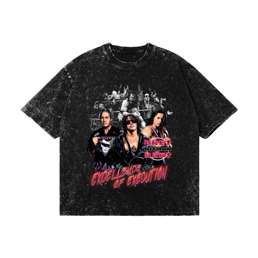 Bret Hart Snow Wash Tee | the Hitman, WWE, Sports, Wrestling Merch, T ...
