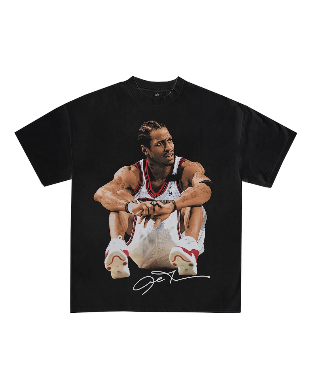 Allen Iverson Graphic Tee: Vintage Oversized Basketball T-shirt - Etsy